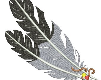 Indian With Feathers Machine Embroidery Design Instant | Etsy