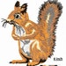 Squirrel Machine Embroidery Design - Etsy