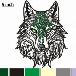 Celtic Wolf Face Machine Embroidery Design/ INSTANT DOWNLOAD This is ...