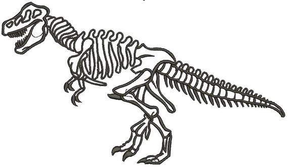 Realistic Dinosaur Bones Coloring Pages