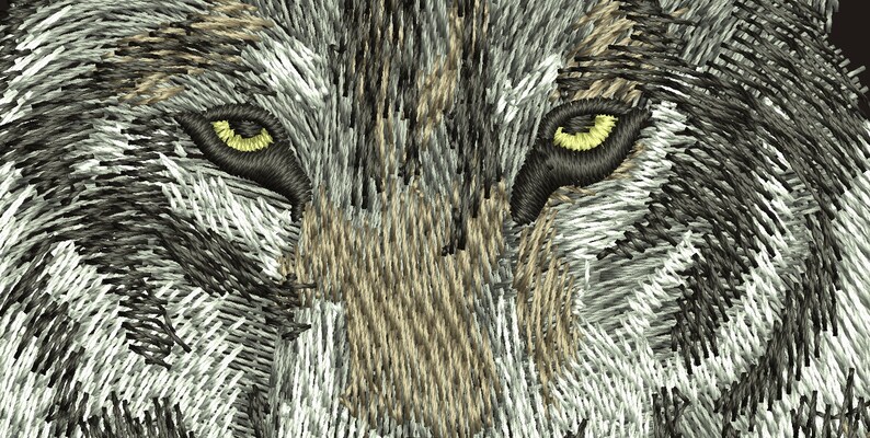 Wolf Head Machine Embroidery Design INSTANT DOWNLOAD - Etsy