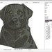 Black Labrador Retriever Machine Embroidery Design - Etsy