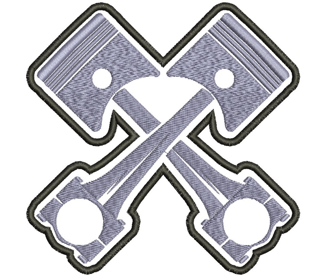 Crossed Engine Pistons Biker Gift / Motorcyclist / Biker - Etsy