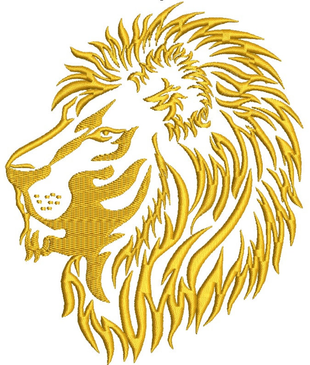 Lion Machine Embroidery Design - Tested - Etsy