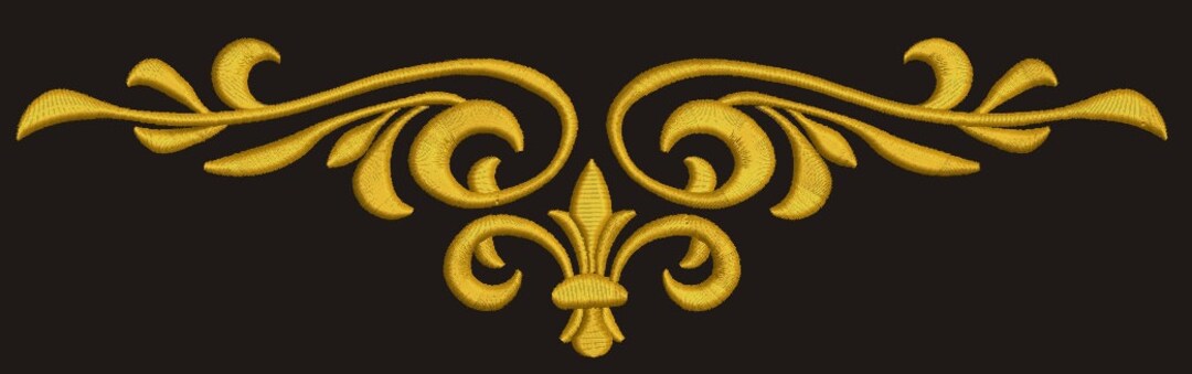 Golden Pattern - Machine Embroidery Design - Etsy