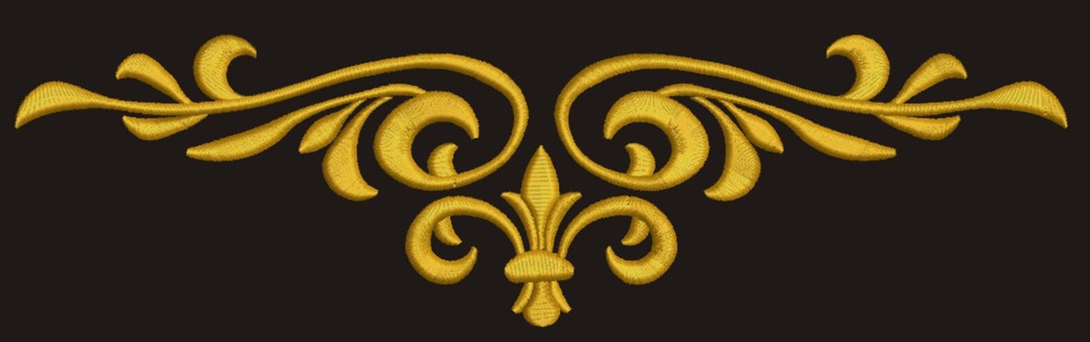 Golden Pattern Machine Embroidery Design - Etsy