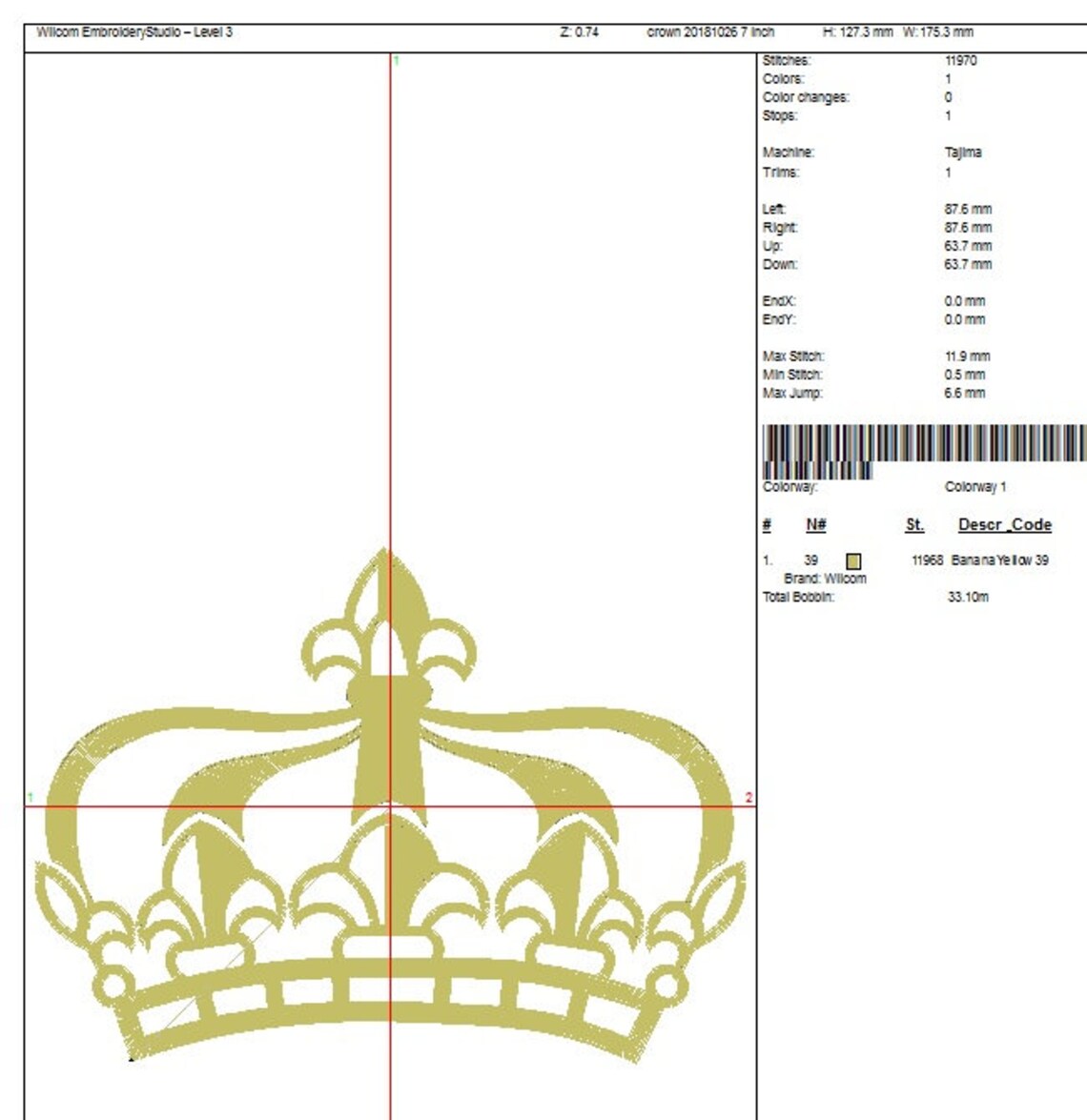 Royal Crown Machine Embroidery Design - Etsy