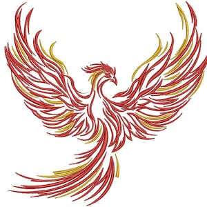 Phoenix Firebird Machine Embroidery Design / INSTANT DOWNLOAD / - Etsy