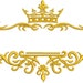 Open Space for a Name, Crown and Pattern Machine Embroidery Design ...