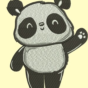 Panda Embroidery Machine Embroidery Design - Etsy