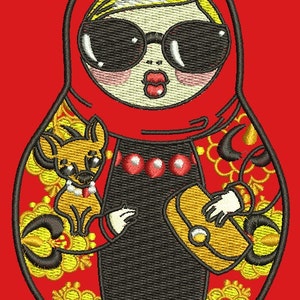 Matrioshka Machine Embroidery Design Tested - Etsy