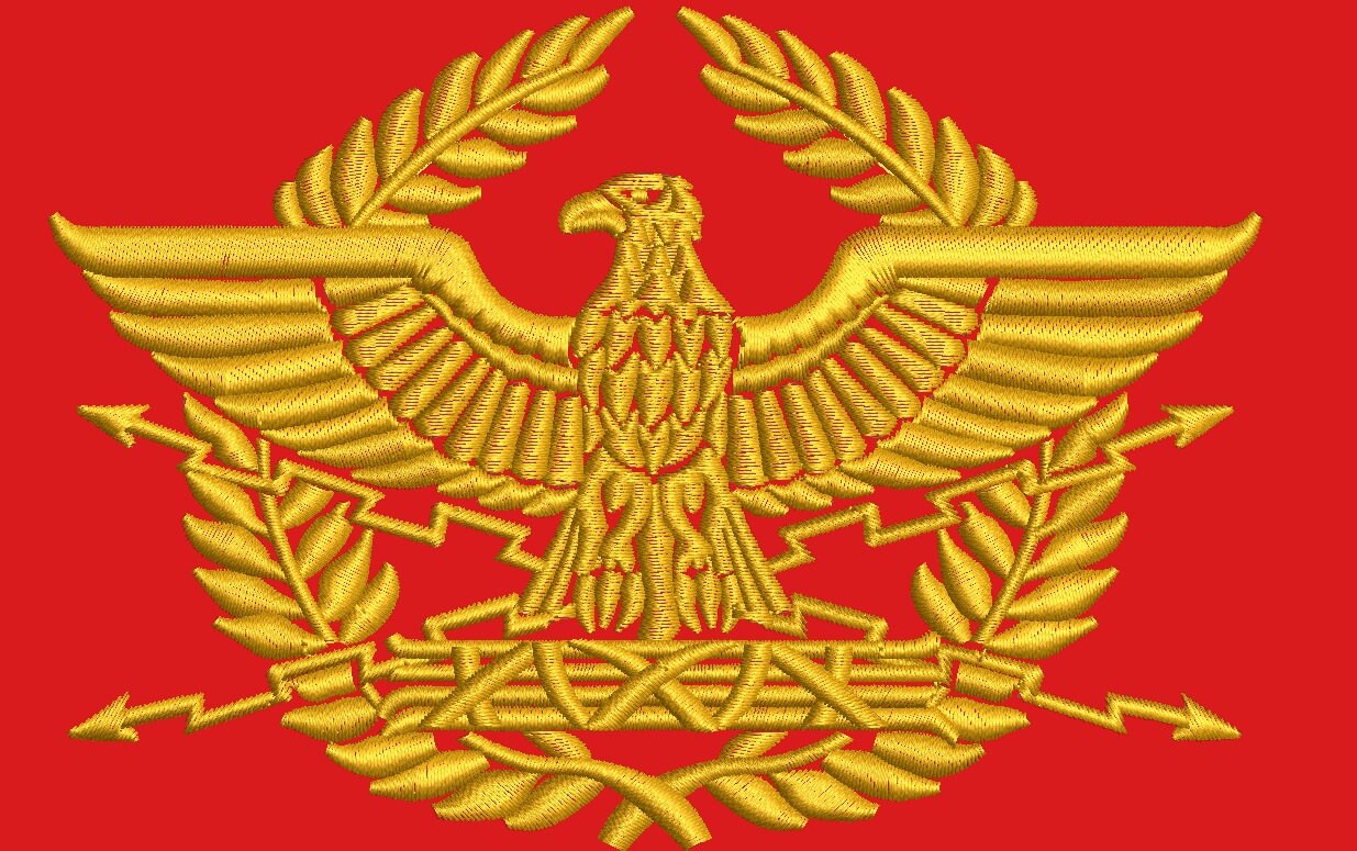 Roman legion eagle Machine Embroidery design tested | Etsy