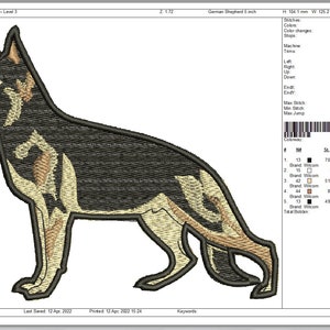 German Shepherd Machine Embroidery Design Instant Download - Etsy