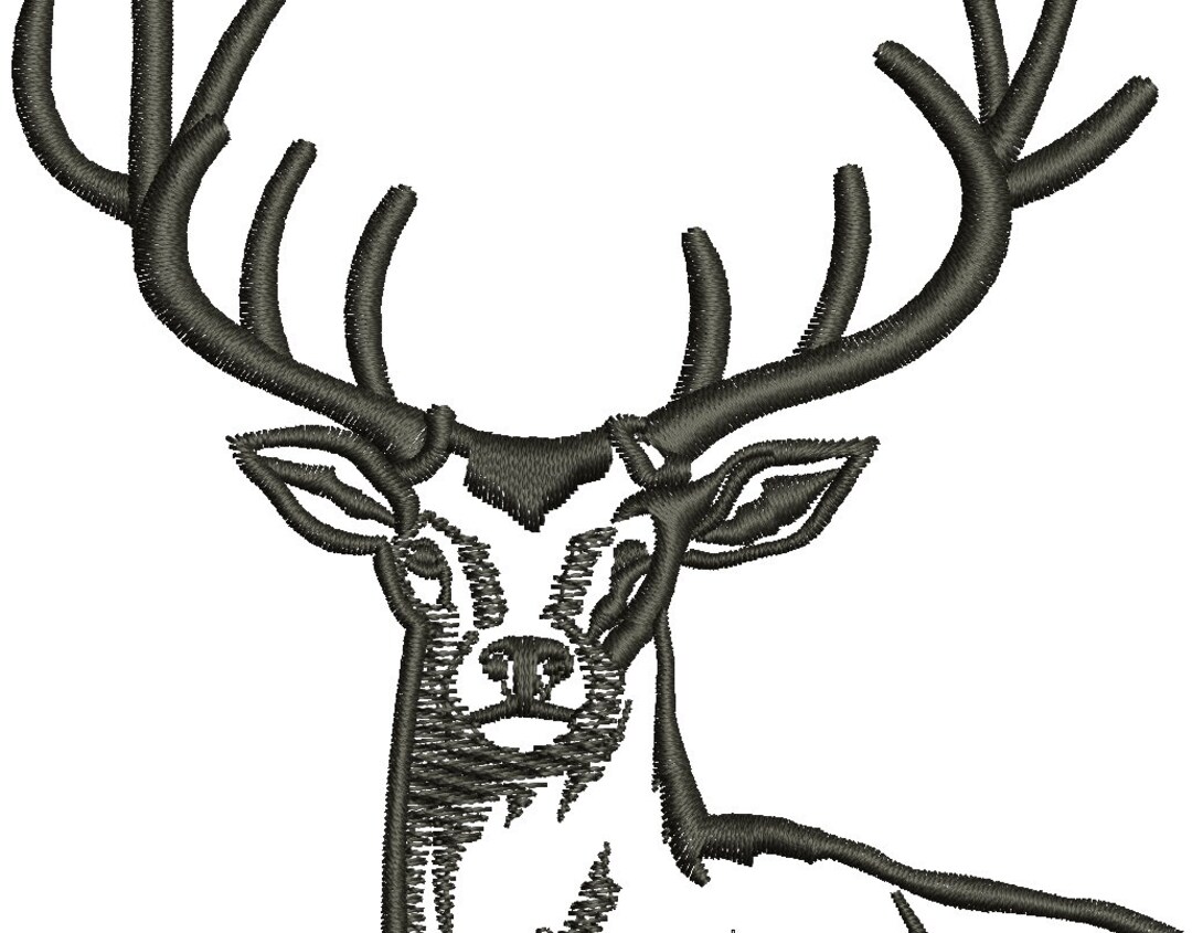 Deer - Machine Embroidery Design Instant Download - Etsy