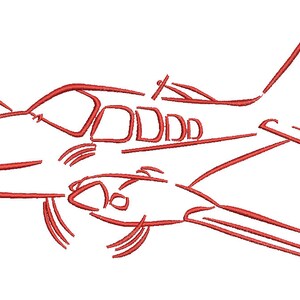 Airplane Machine Embroidery Design - Etsy