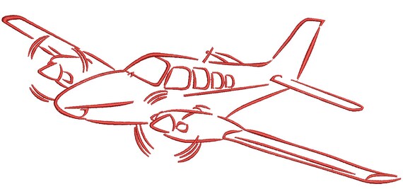 Airplane Machine Embroidery Design - Etsy