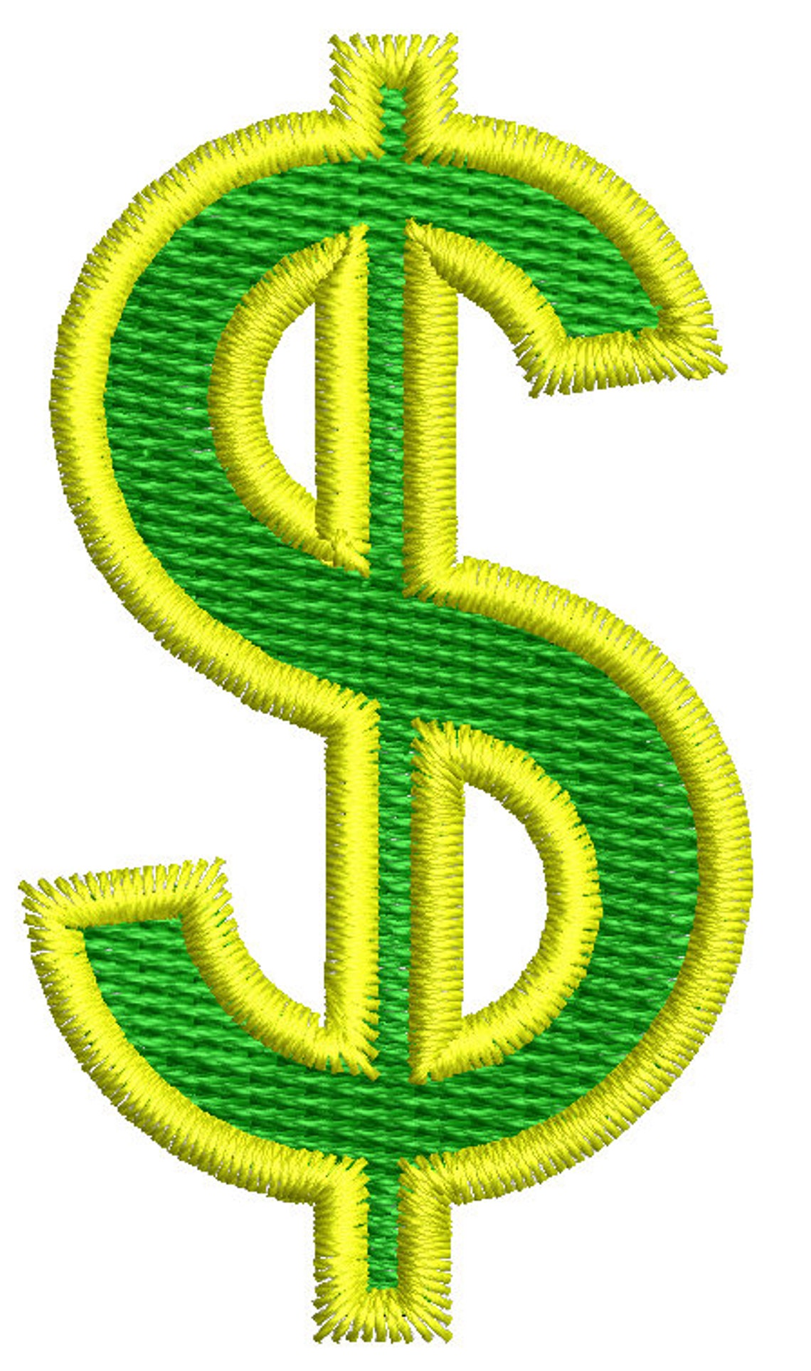 Dollar Sign Machine Embroidery Design Instant Download | Etsy