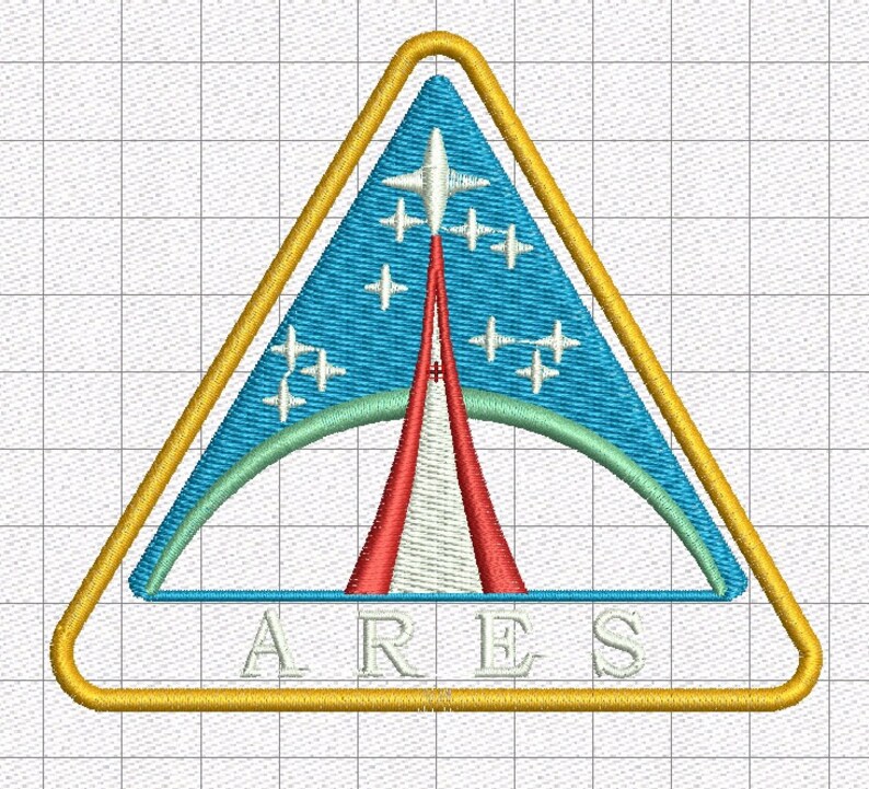 Nasa space patch / nasa name patch Machine Embroidery Design | Etsy