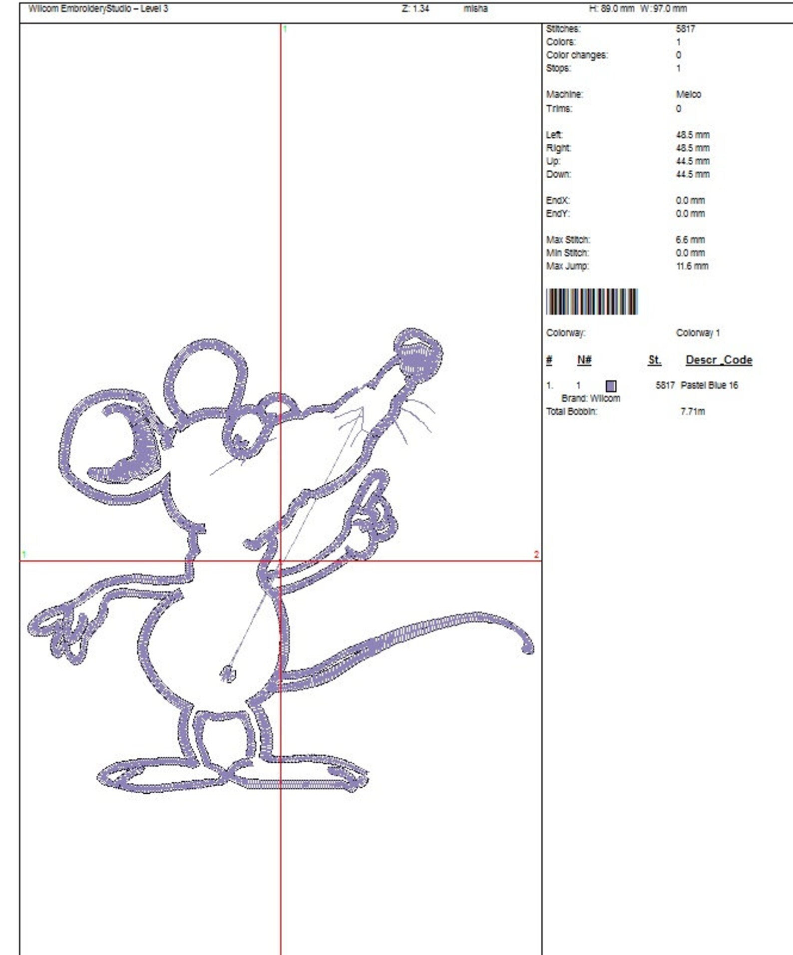 Maus Machine Embroidery Design - Etsy