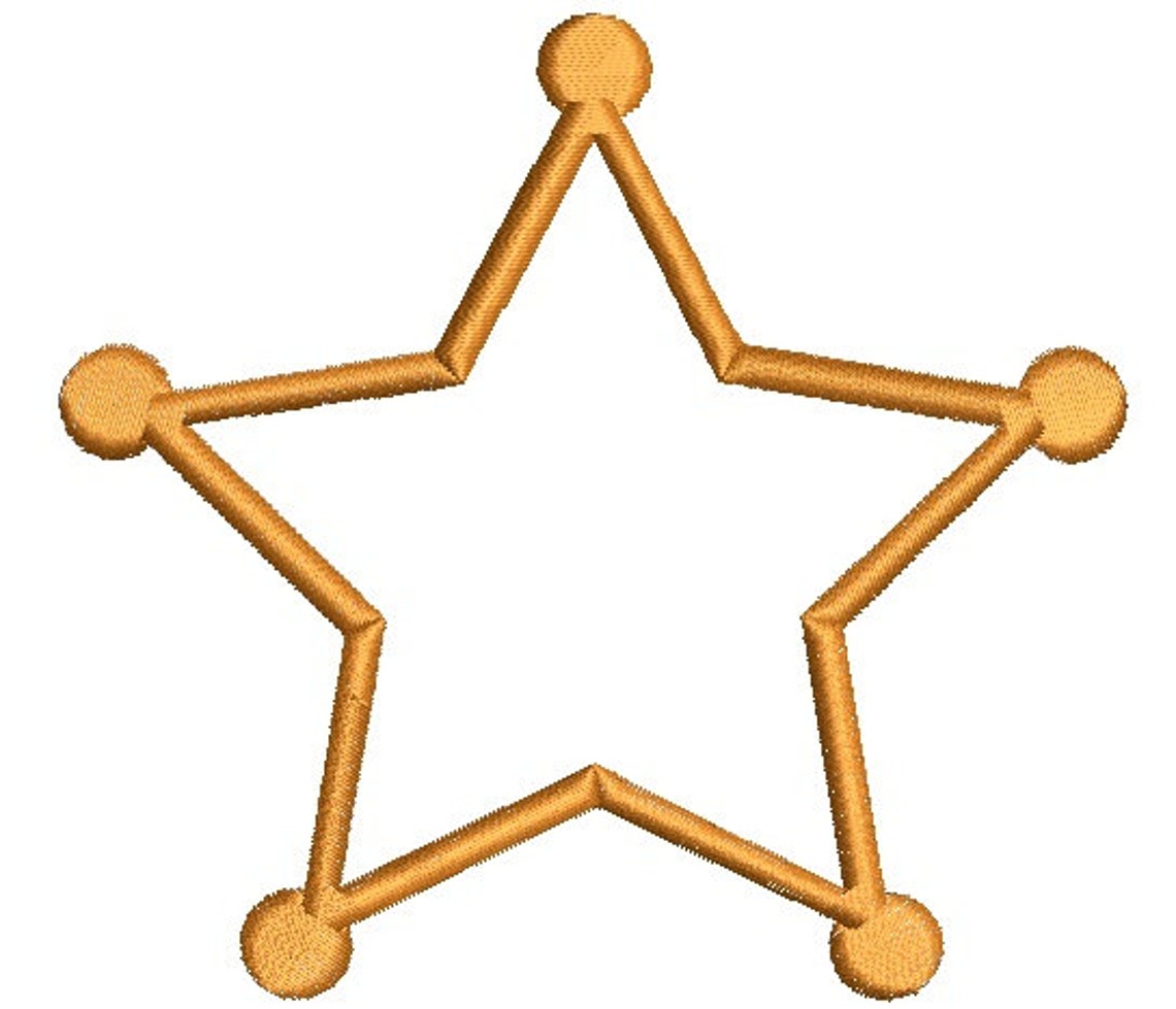 Star Machine Embroidery Design Instant Download 4 X 4 - Etsy