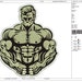 Body Builder Applique Machine Embroidery Design, Instant Download - Etsy