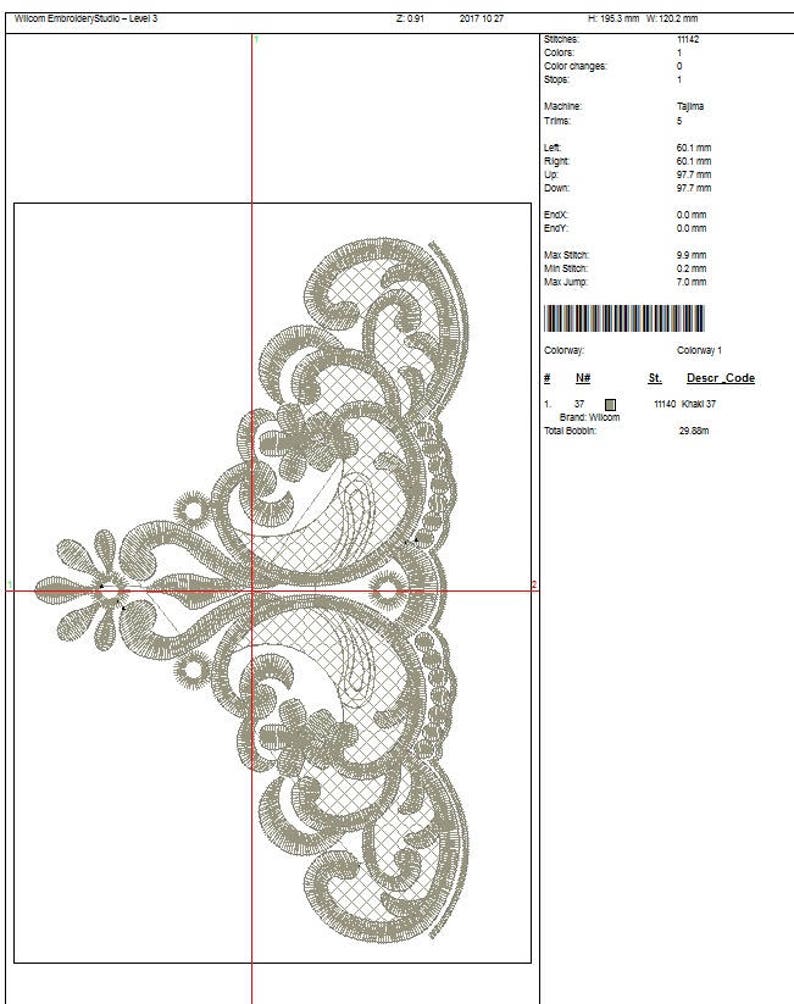 Pattern Corner Machine Embroidery Designs - Tested - Etsy