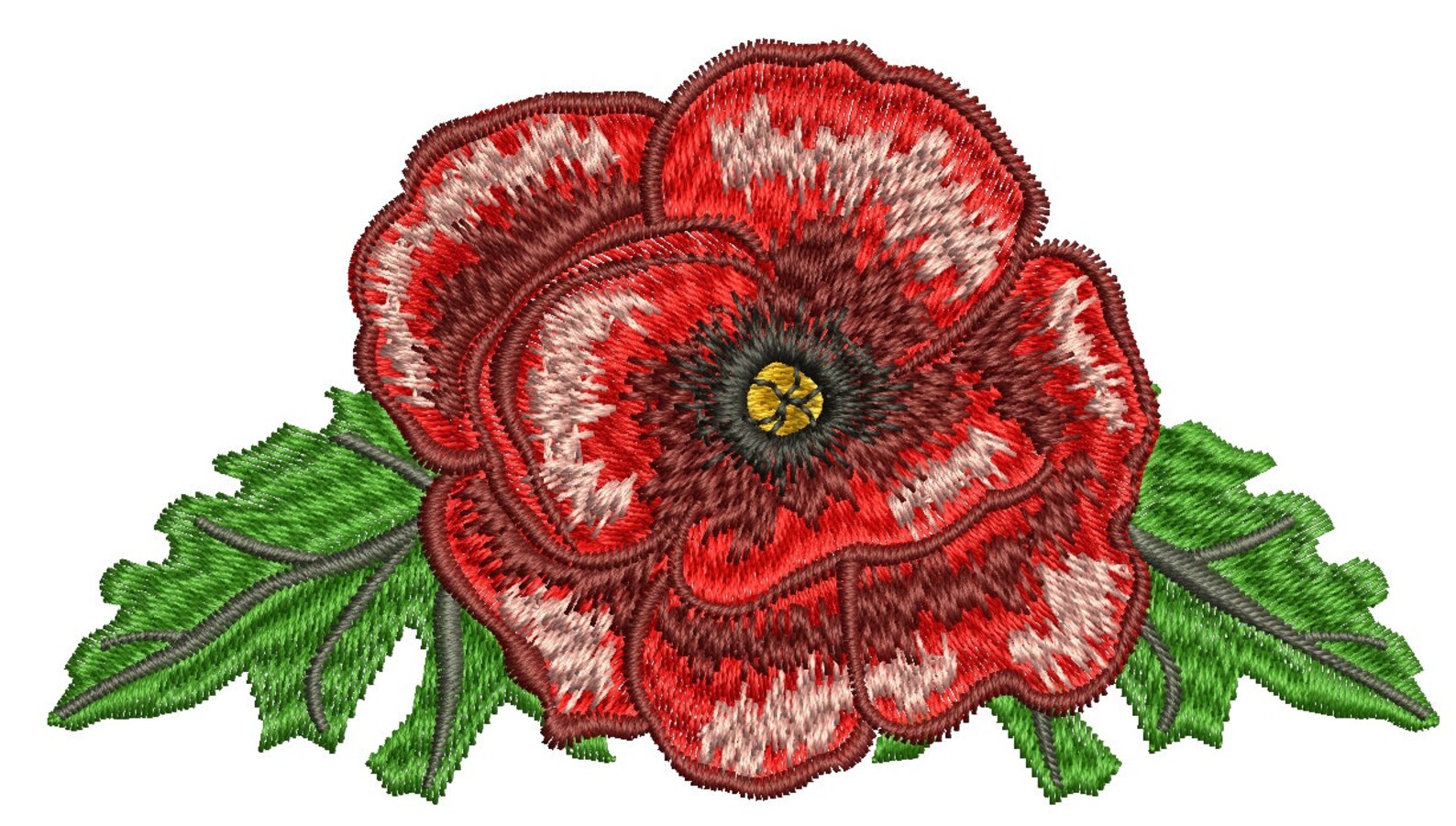 Poppy Embroidery Machine Embroidery Design - Etsy