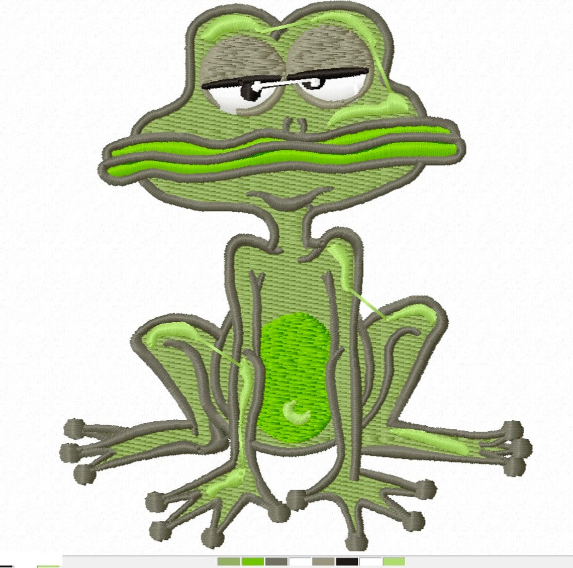 Cute Frog Machine Embroidery Design Tested - Etsy