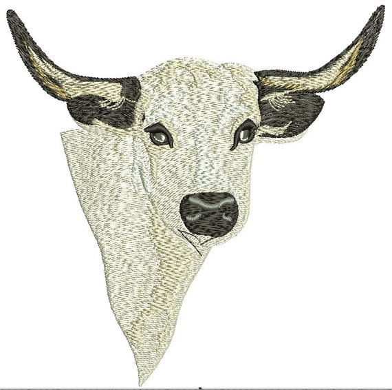 Bull Cow l Machine Embroidery Designs INSTANT DOWNLOAD | Etsy