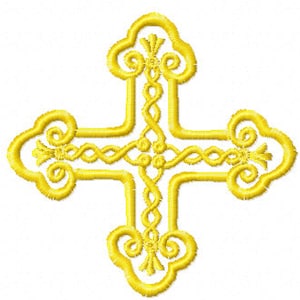 Cross Machine Embroidery Design - Machine Embroidery Design - Etsy