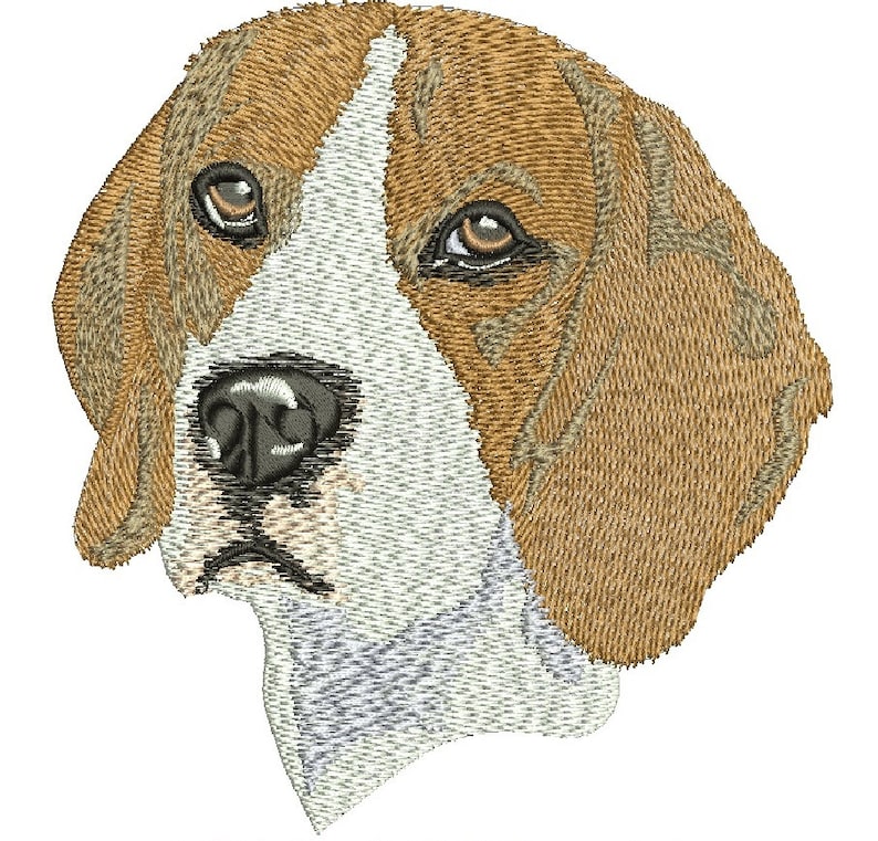 Beagle Dog Embroidery Design / INSTANT DOWNLOAD / Three Sizes | Etsy