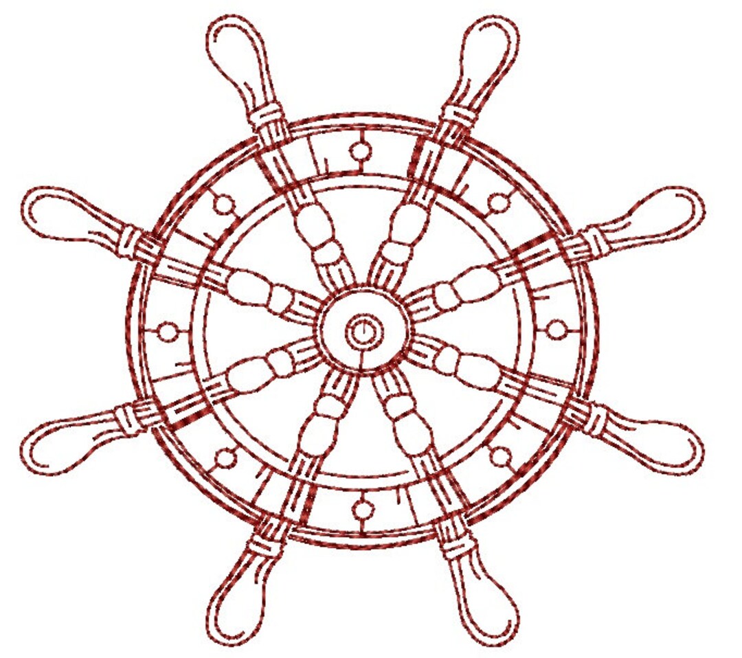 Steering Wheel - Machine Embroidery Design - Instant Download 5*5 Inc ...