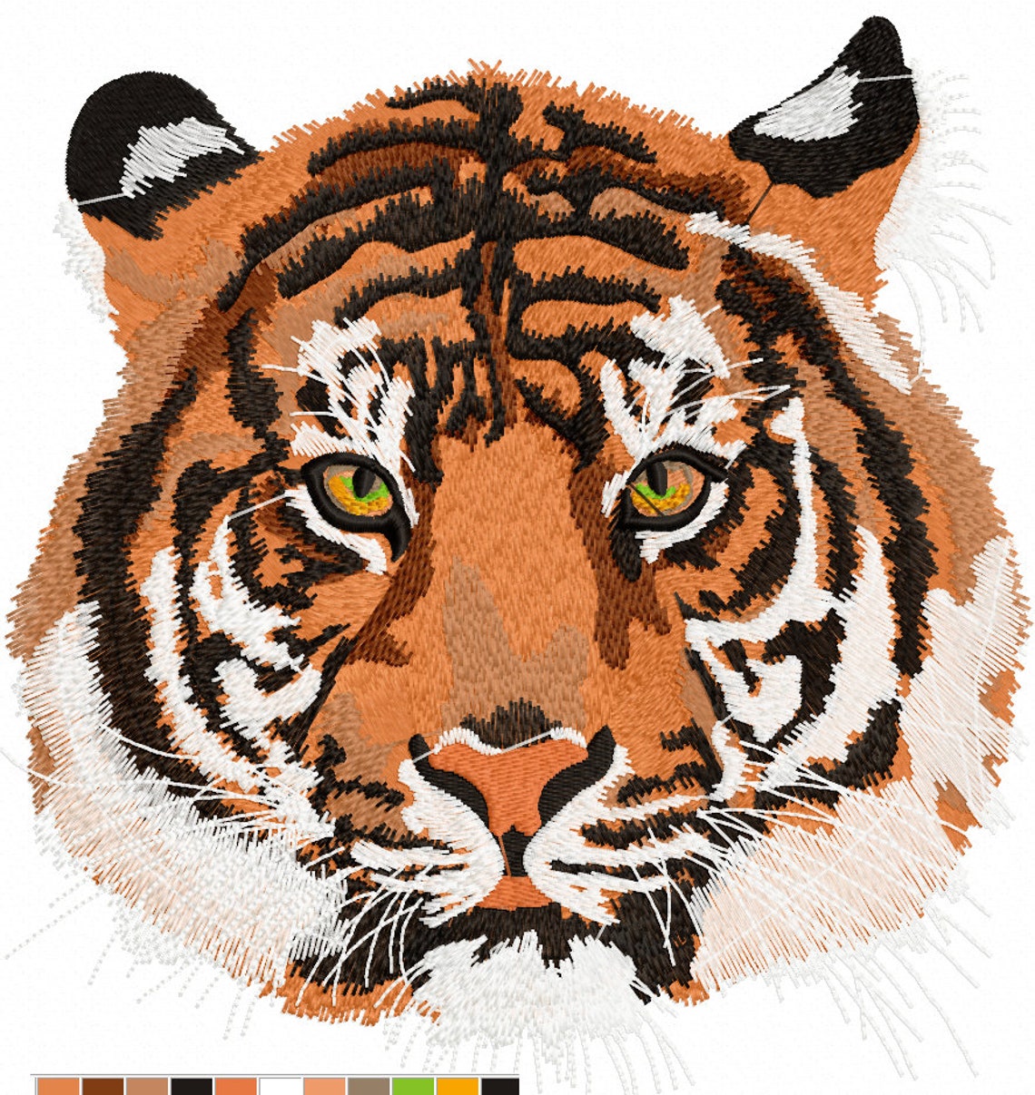 Tiger Machine Embroidery Design - Etsy