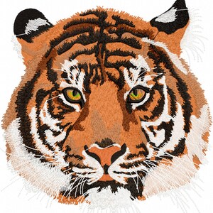 Tiger Machine Embroidery Design - Etsy