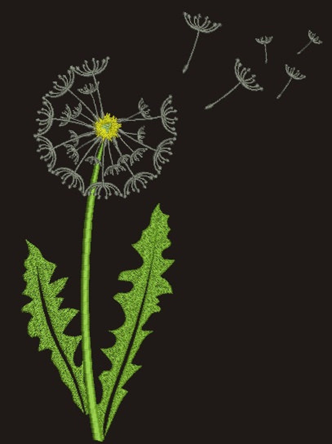 Dandelion Machine Embroidery Designs Three Sizes - Etsy