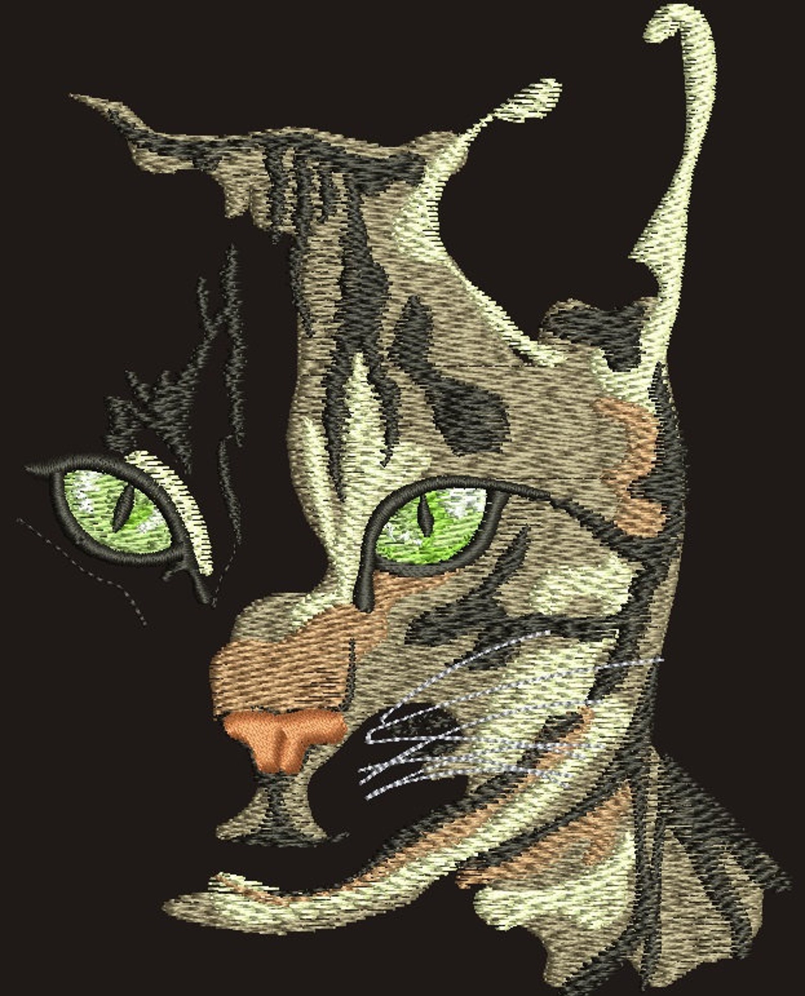 Cat Machine Embroidery Designs Tested 4 Sizes - Etsy