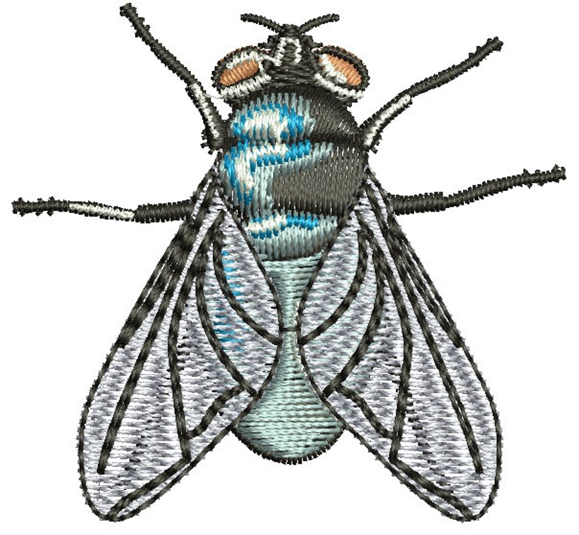 Realistic Fly Machine Embroidery Designs INSTANT DOWNLOAD - Etsy