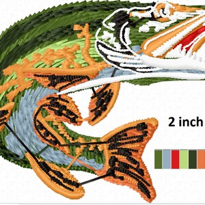 Pike Machine Embroidery Design Instant Download Small Sizes - Etsy