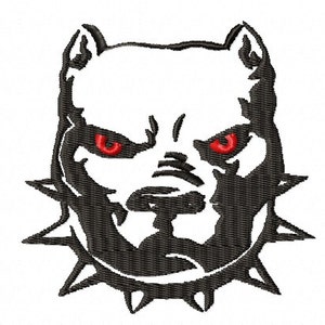 Pitbull Embroidery Machine Embroidery Design - Etsy