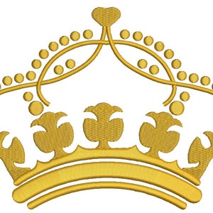 Elegant Crown With Heart Embroidery Design - Tested - Etsy
