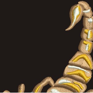 Glossy Scorpion Machine Embroidery Design - Etsy