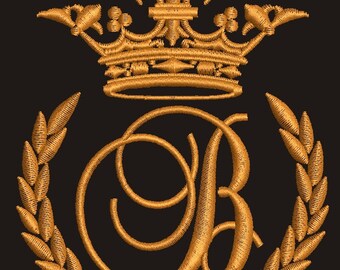 Crown Machine Embroidery Design Tested - Etsy