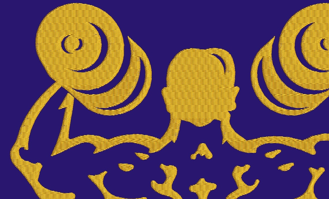 Body Builder Machine Embroidery Design Instant Download - Etsy