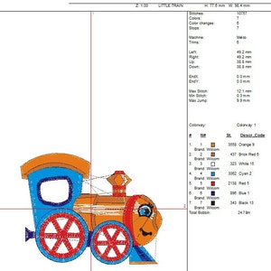 LITTLE TRAIN Machine Embroidery Design 4 X 4 Instant Download - Etsy