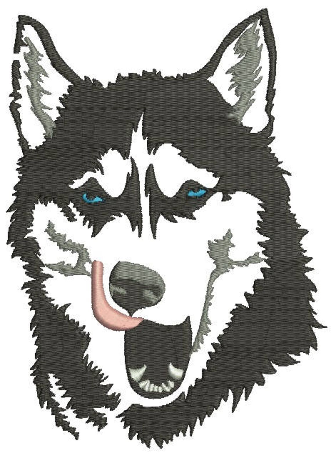 Husky Machine Embroidery Design Instant Download - Etsy