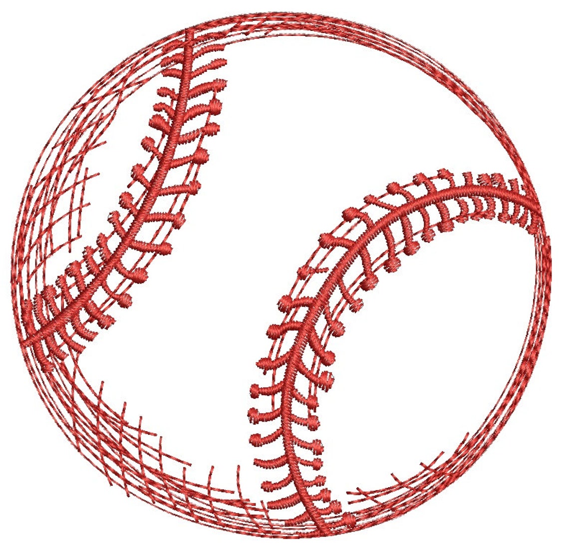 Baseball Machine Embroidery Design - Etsy