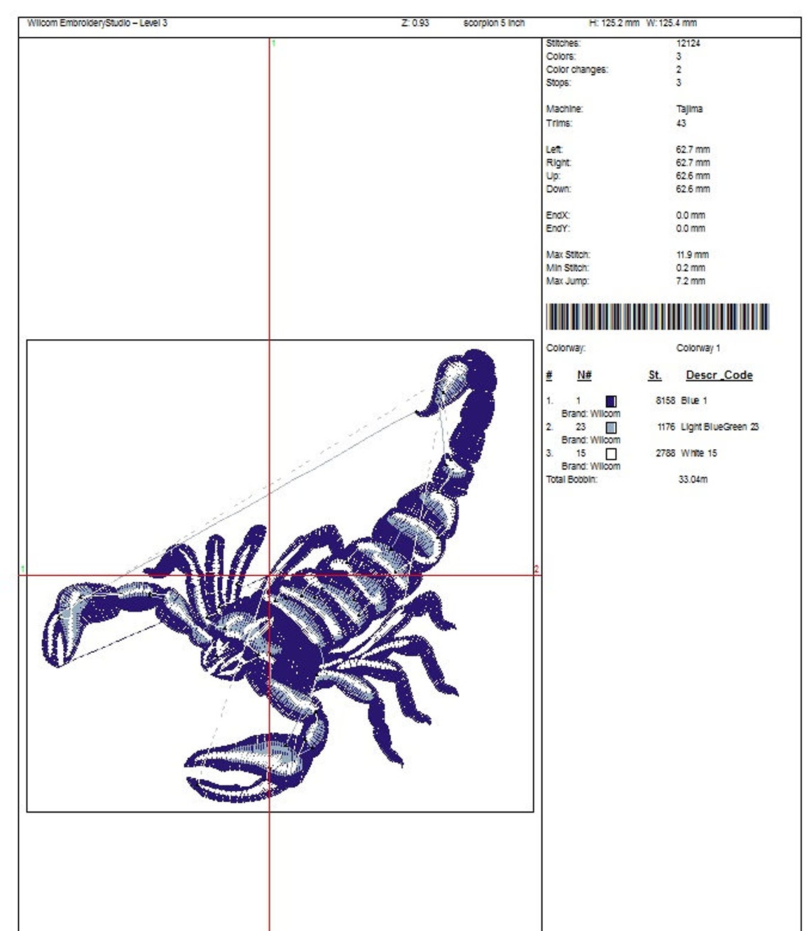 Scorpio Realistic Scorpion Machine Embroidery Design Three - Etsy