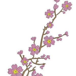 Sakura Branch - Machine Embroidery Designs - 230*175mm / 9.2*7inc ...