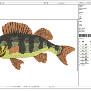 Perch Machine Embroidery Design Instant Download - Etsy