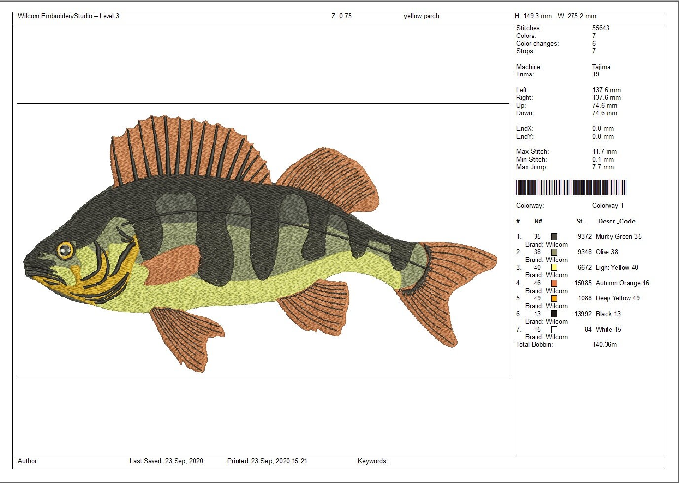 Perch Machine Embroidery Design Instant Download - Etsy